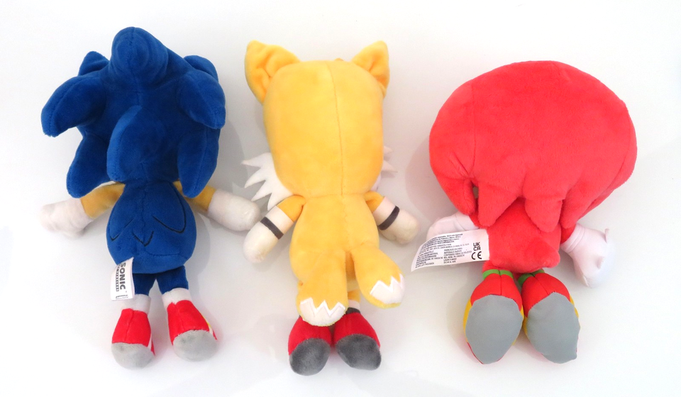 Sonic The Hedgehog Sonic, Tails, & Knuckles Stuffed Animal Plush 3 ...