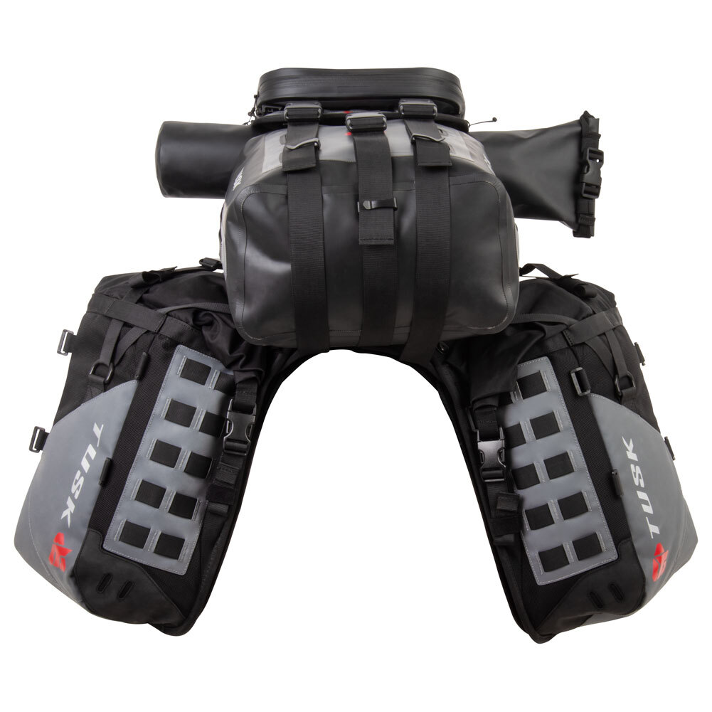 Tusk Highland X2 Rackless Luggage System w/Small Dry Duffel Tail Bag ...