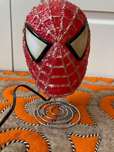 Spider Man Table Lamp Night Light Marvel Popcorn Beaded Rubber-like ...