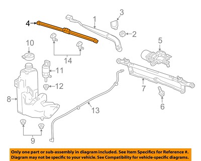 GM OEM 18-22 Canyon Windshield Wiper Washer Components-Wiper Blade ...