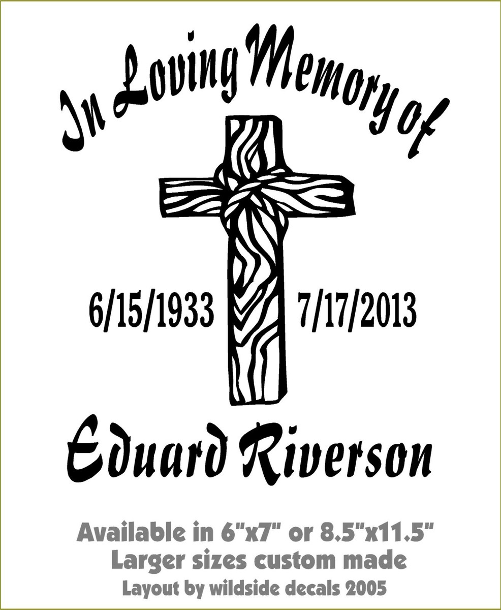 In Loving Memory Cross Personalized Loving Memory Cross | Savvy Custom