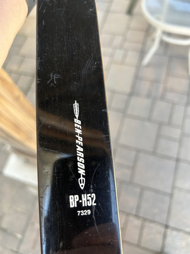 Vintage Ben Pearson BP-H52 Recurve Bow 52" 50 lb @ 28" Traditional ...