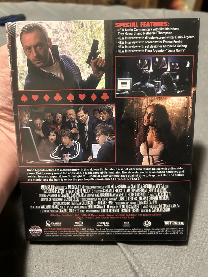 The Card Player (Scorpion Releasing Blu-ray With OOP Mint Slipcover ...