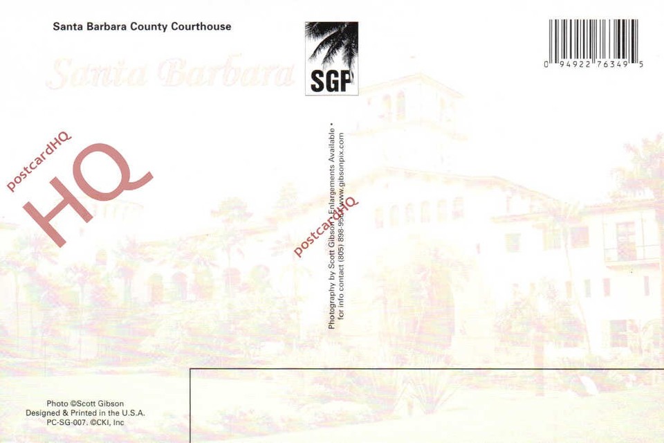 Picture Postcard>>Santa Barbara County Courthouse | eBay