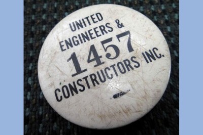 vintage UNITED ENGINEERS CONSTRUCTORS UNION BADGE pin | eBay Australia