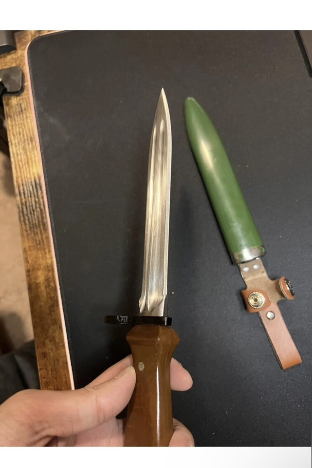 Rare Chinese Military Rifle Knife Bayonet Type 81 1980's With Scabbard ...