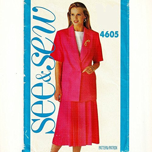 Butterick #4605 Misses Petite Jacket & Skirt WOMANS Sewing Pattern Sz ...