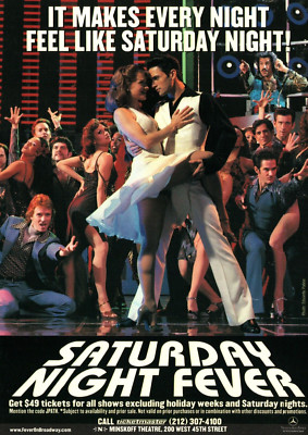 Vintage Saturday Night Fever The Musical - Minskoff Theatre unposted ...