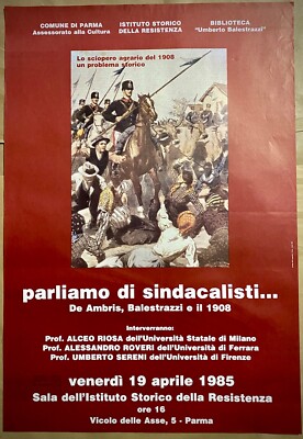 Parliamo De Sindacalisti Affiches Manifesto D'Origine -parme -1985 | eBay