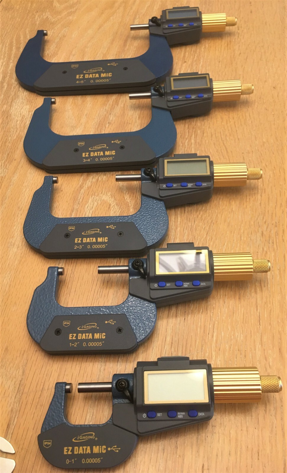 iGAGING IP54 EZ Data Micrometer 0-6" (6 tools) with METAL Case | eBay