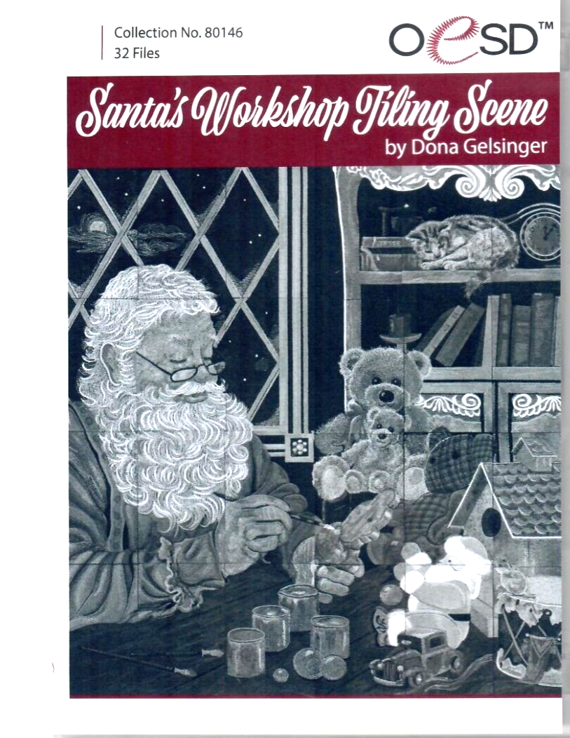 OESD Santa's Workshop Tiling Scene 80146 Dona Gelsinger CD Multi-Format ...