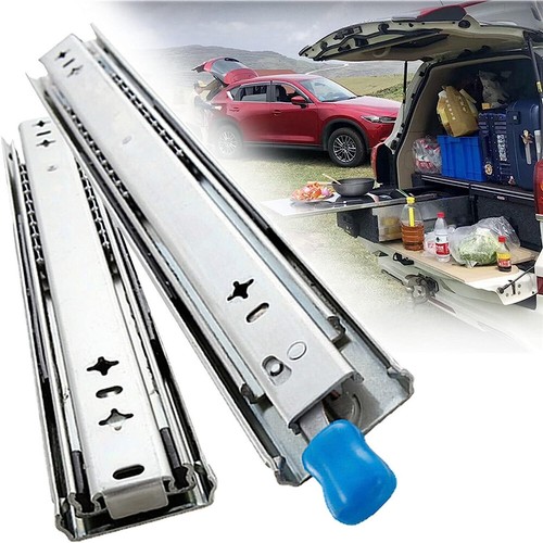 2x Locking Drawer Slides 125KG Heavy Duty Runners Trailer 305-610mm ...