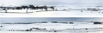 I D Backscenes 402N Photo Backscene 9 Inches High, Winter Hills N Gauge ...