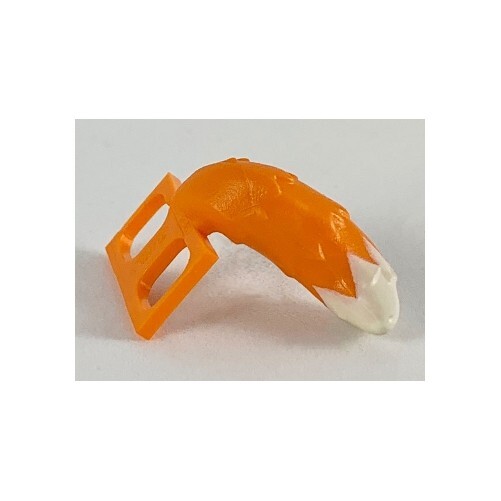 LEGO - Minifig, Costume Tail Fluffy with White Tip Pattern - Orange | eBay