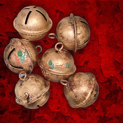 6pcs Antique Sleigh Bells, Rustic Vintage Jingle Bells for Home ...