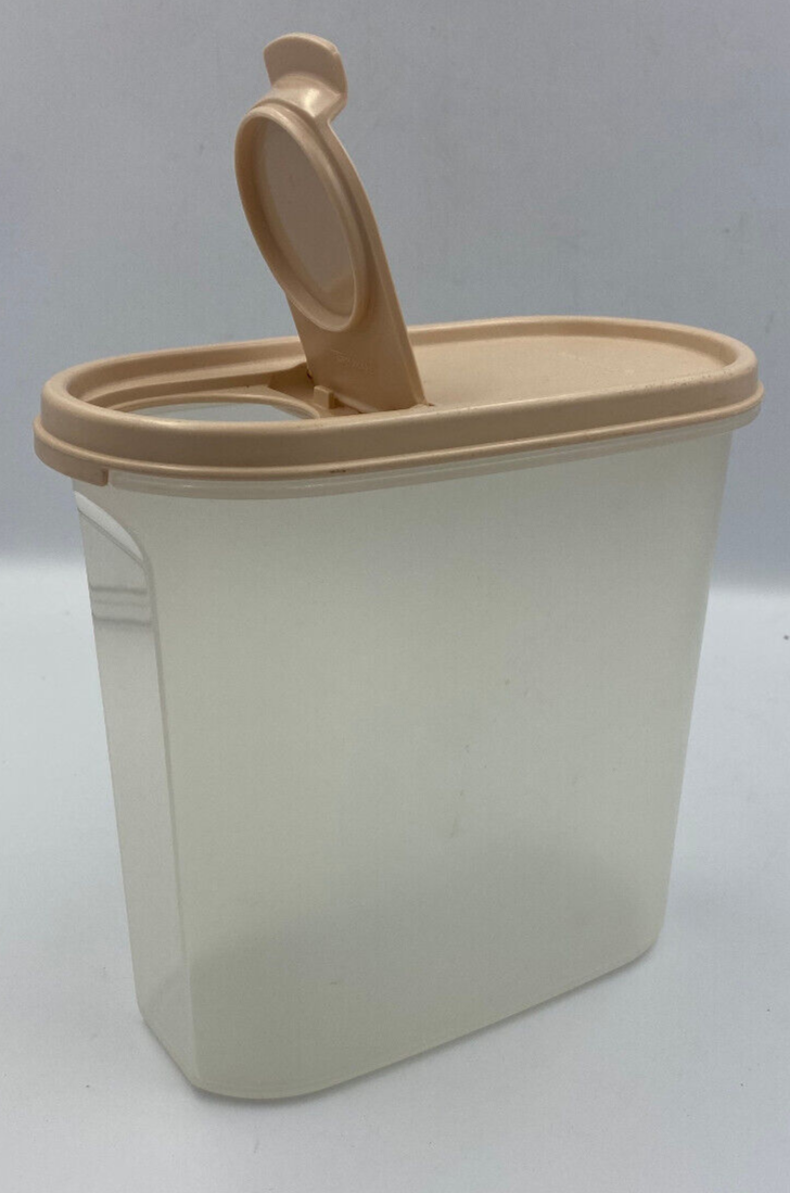 Tupperware Modular Mates Oval Container #1613 w/Pink Flip Top Seal ...