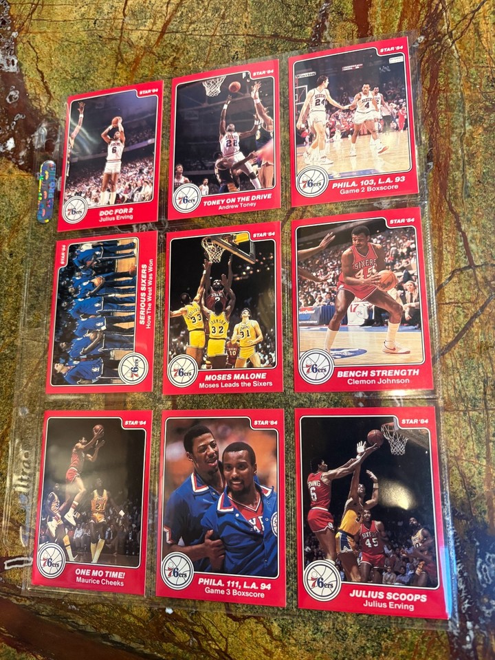 1983-84 Star Philadelphia 76ers NBA Champs 1-25 Complete Set | eBay