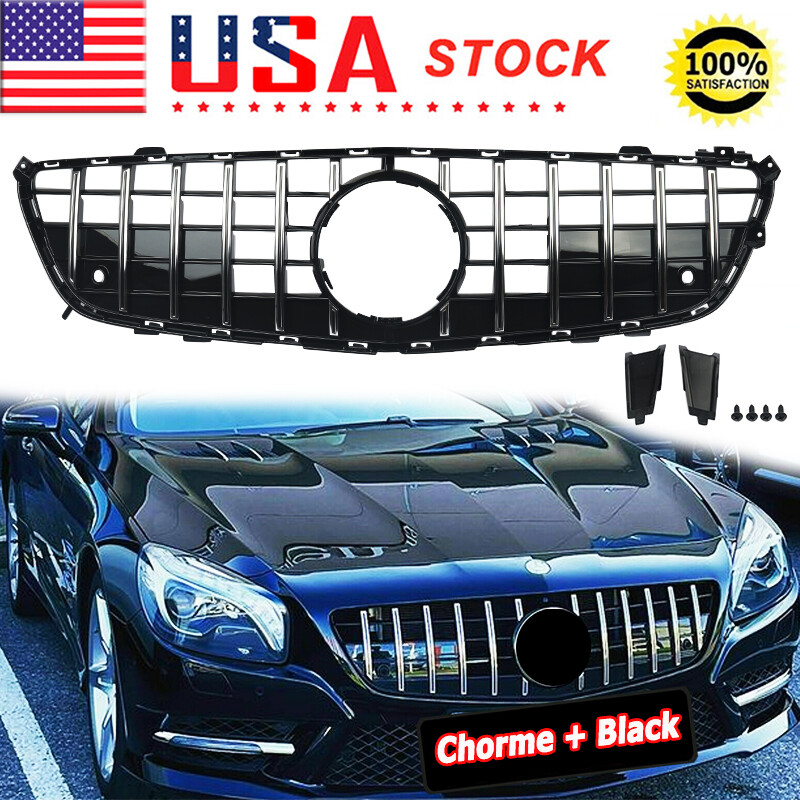 GTR Style FRONT BUMPER GRILLE FOR MERCEDES R231 SL CLASS 2012-2016 Pre ...