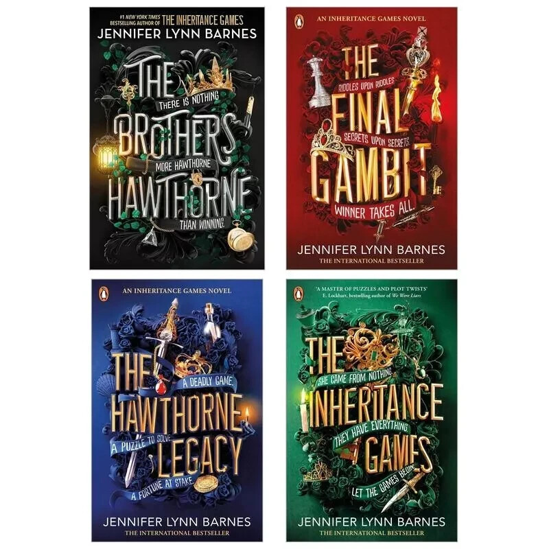 Inheritance Games x 4 Books Set by Jennifer Lynne Barnes The Brothers ...