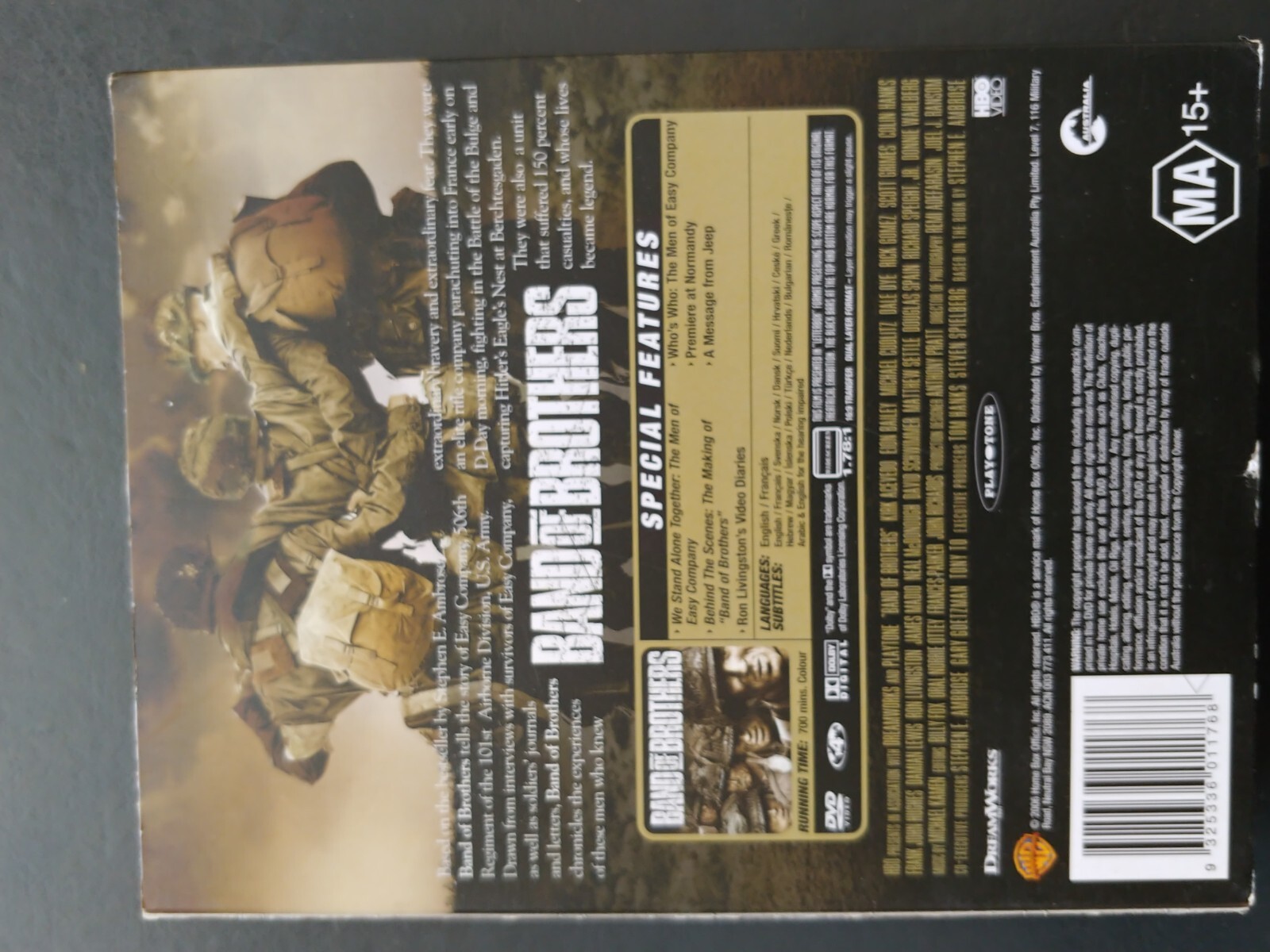 Band Of Brothers (DVD, 2001)Box set ,Tom Hanks good condition ...