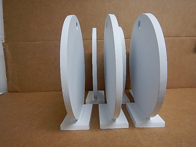 IPSC IDPA SASS ACTION TARGETS 8" Dia. Knockover or Hanging 3/8" Reg ...