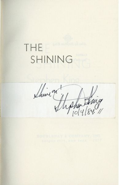 STEPHEN KING SIGNED ARCHIVE INCLUDING FIRST EDITION, FIRST PRINTINGS (5 ...