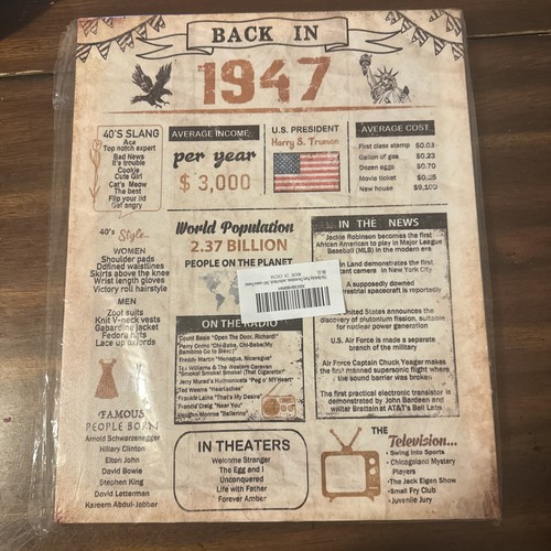 75th Birthday Party Decorations (Seventy-five) - Remembering The Year ...