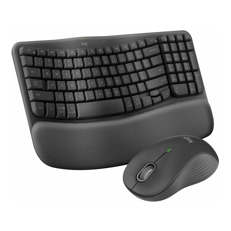 New Logitech MK670 Comfort Wave Wireless Keyboard & Mouse Combo, Pack ...