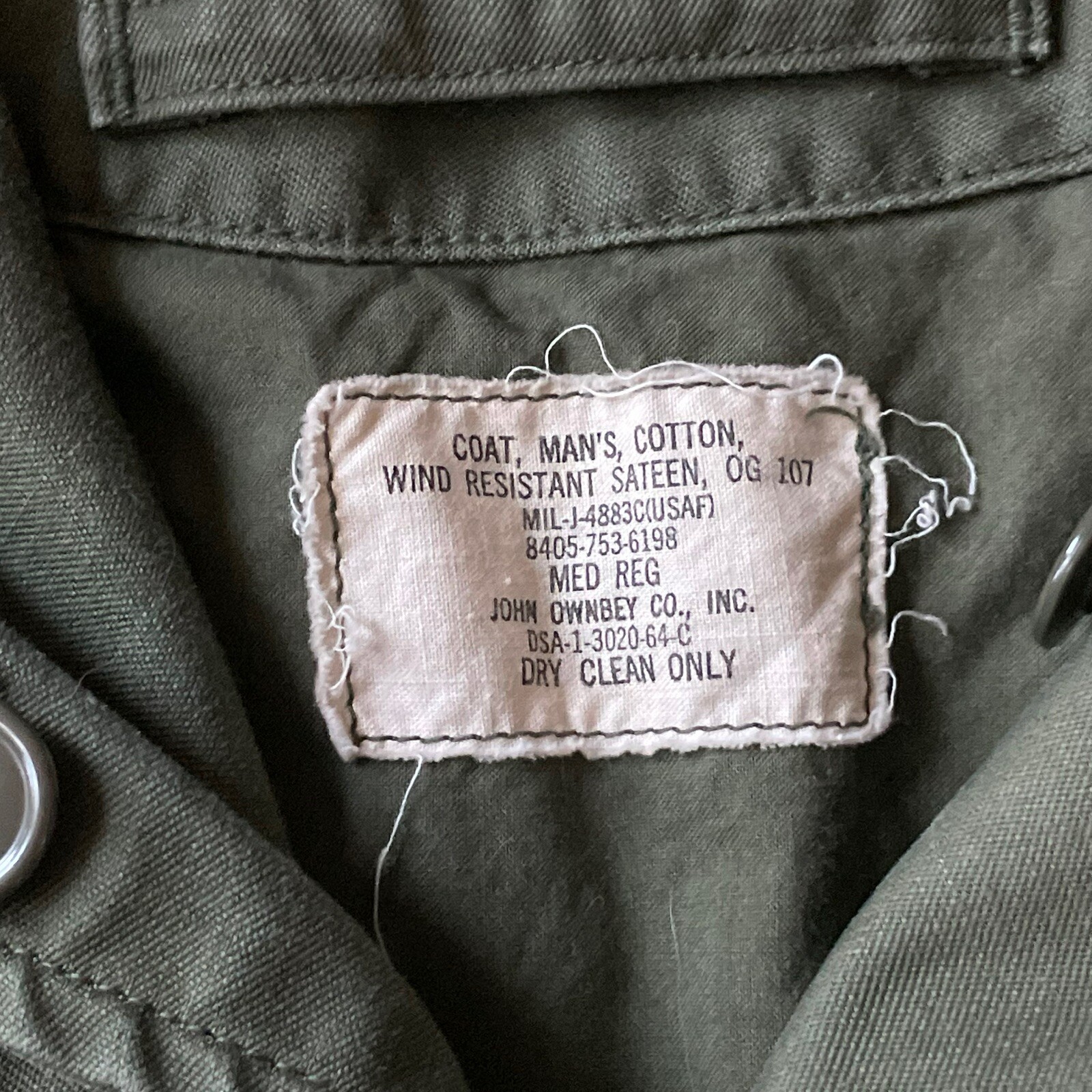 Vintage 1960s USAF Air Force OG-107 Field Jacket Gree… - Gem