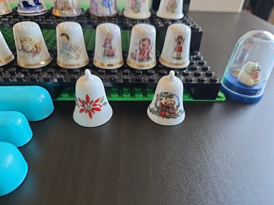 Lot Of 38 Thimbles - Collector Thimbles - Includes Various Moments ...