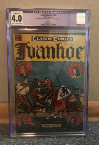CGC Graded 4.0 Classic Comics #2 Ivanhoe Elliot Pub | eBay