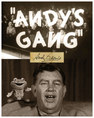 ANDY'S GANG ANDY DEVINE & Froggie 55-60s Hit TV Series Photo Autograph ...