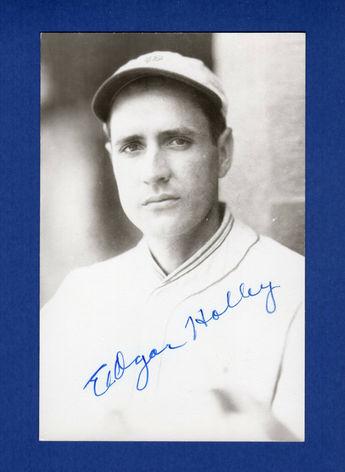 Autograph: EDGAR HOLLEY [1899-1986], 1932-34 Phillies Rowe postcard ...