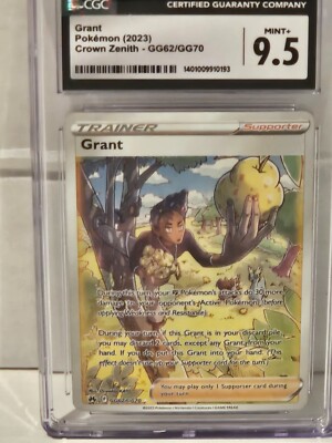 Grant Pokemon 2023 Crown Zenith - GG62/GG70 CGC 9.5 Mint+ Trainer ...