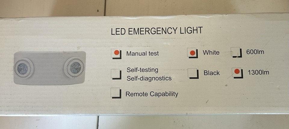 Evenlite TEBL6W LED Emergency Light 1300lm White | eBay
