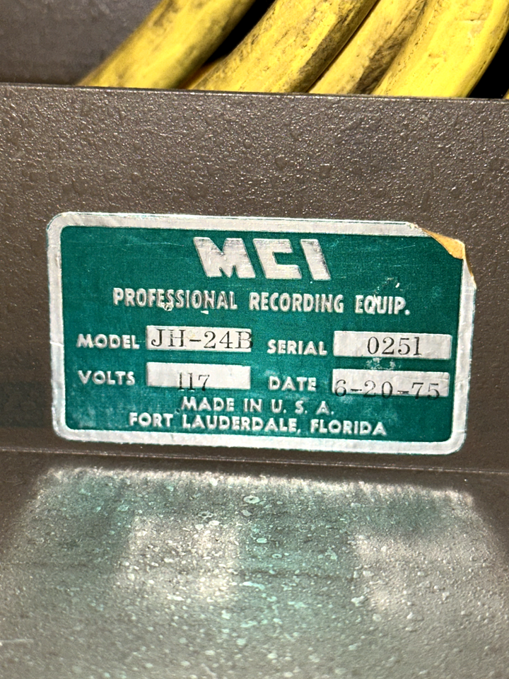 MCI JH-24B - 24 Track, 2" Tape Machine | eBay