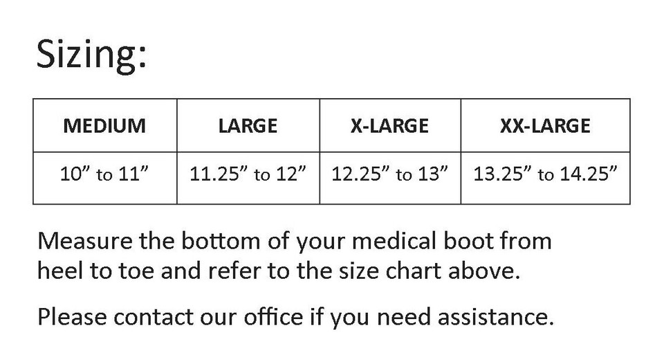 MediTread - Medical CAM Boot Cover - USA Made - Charcoal Grey | eBay