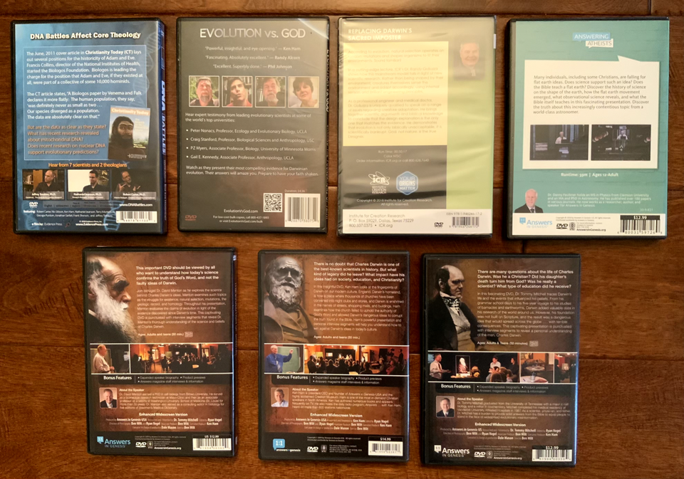 7 DVDs Prove Biblical-Creation Science Destroys Darwin's Flawed ...
