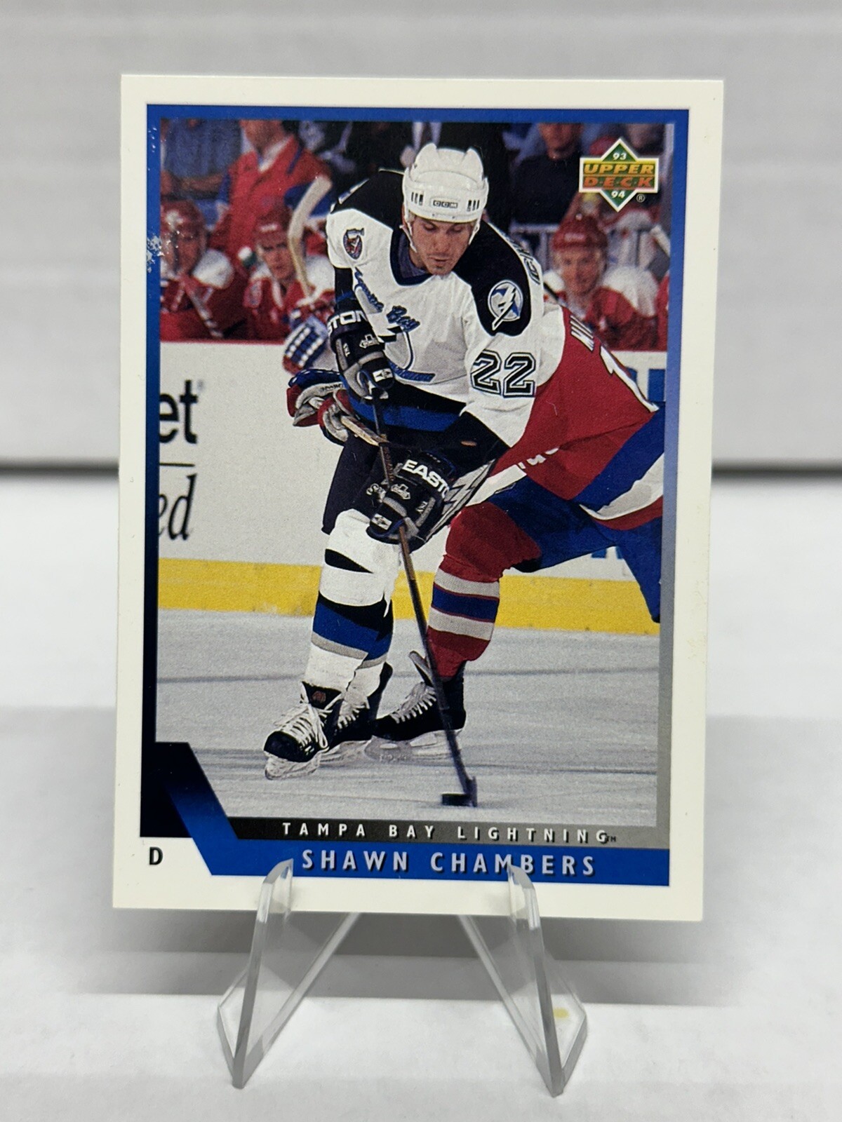 1993-94 Upper Deck Ice Hockey Card #68 Shawn Chambers Tampa Bay ...