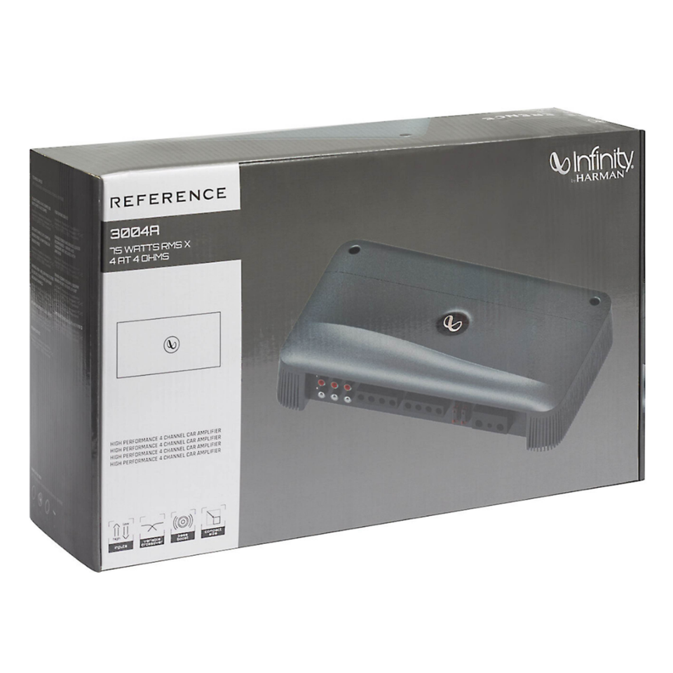 Infinity Reference 3004A 4-Channel 75W RMS x 4 Class-H Car Audio ...