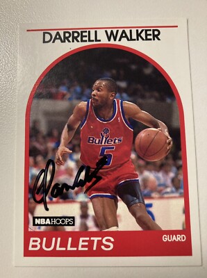 Darrell Walker 1989 NBA Hoops Auto Signed In Person Card Bullets | eBay