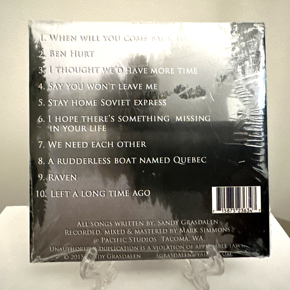 Sandy Grasdalen CD When Will You Come Back For Me 2015 Folk OOP Rare ...