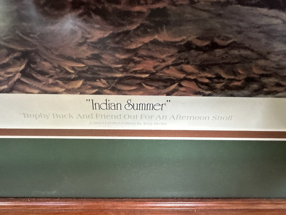 “Indian Summer” Signed Limited Edition Art By Terry Redlin. 1988. 3846/ ...