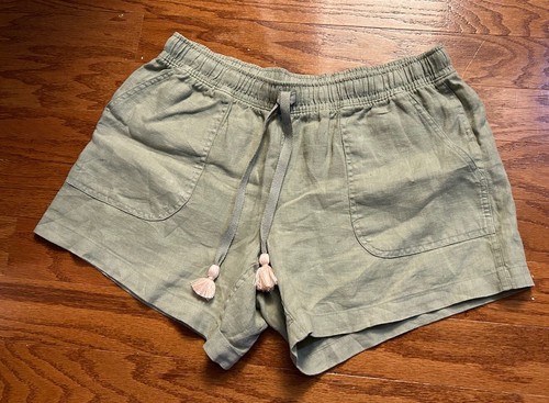 Spartina 449 Harbor View Linen Drawstring Shorts Sage Green Size Medium ...