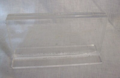 Store Display Fixtures 2 ACRYLIC COUNTER TOP BLOCK STYLE SIGN HOLDERS 8 ...