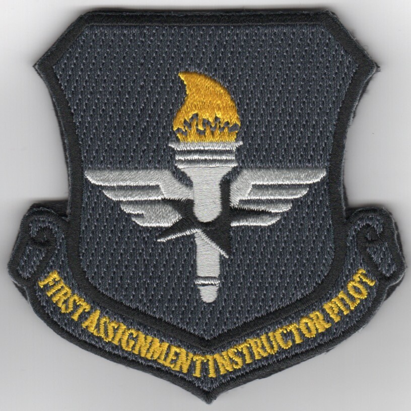 USAF AIR FORCE 50 FTS FAIP CREST DARK GRAY HOOK LOOP EMBROIDERED JACKET ...