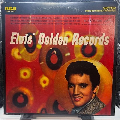 Elvis Presley - Elvis' Golden Records Vinyl LP LSP-1707(e) Rare Orange ...