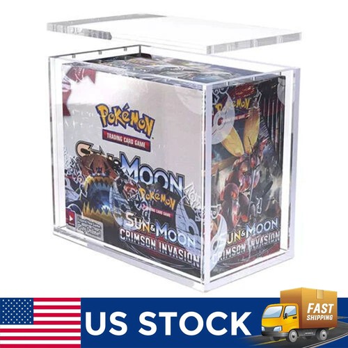 Pokemon Magnetic Booster Box Acrylic Case! Pokémon Card Protective ...