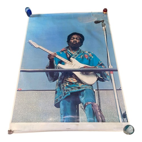 Jimi Hendrix Subway Poster 1971 One Stop Posters Kevin Goff 58” x 42 ...