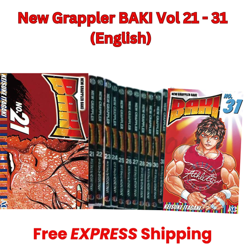 NEW Grappler BAKI Vol 21 - Vol 31 (End) English Comic Manga FULL Set | eBay